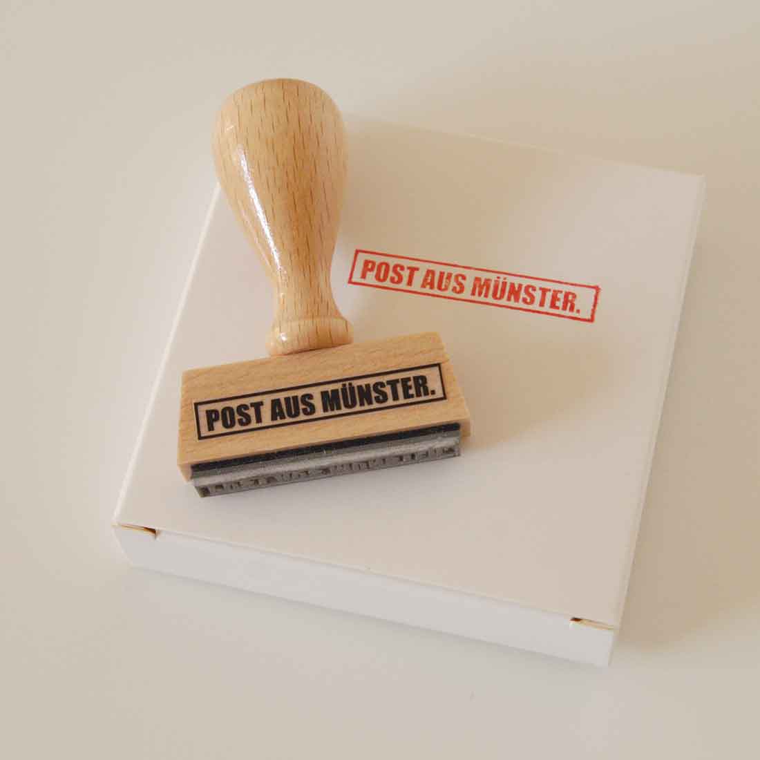 Stempel POST AUS MÜNSTER. | Sachenshop.de