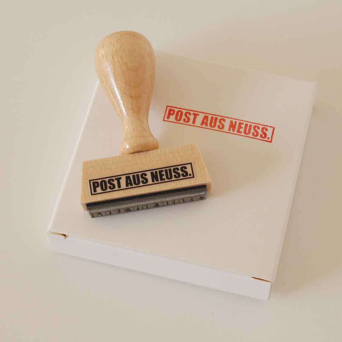 Stempel POST AUS NEUSS. | Sachenshop.de