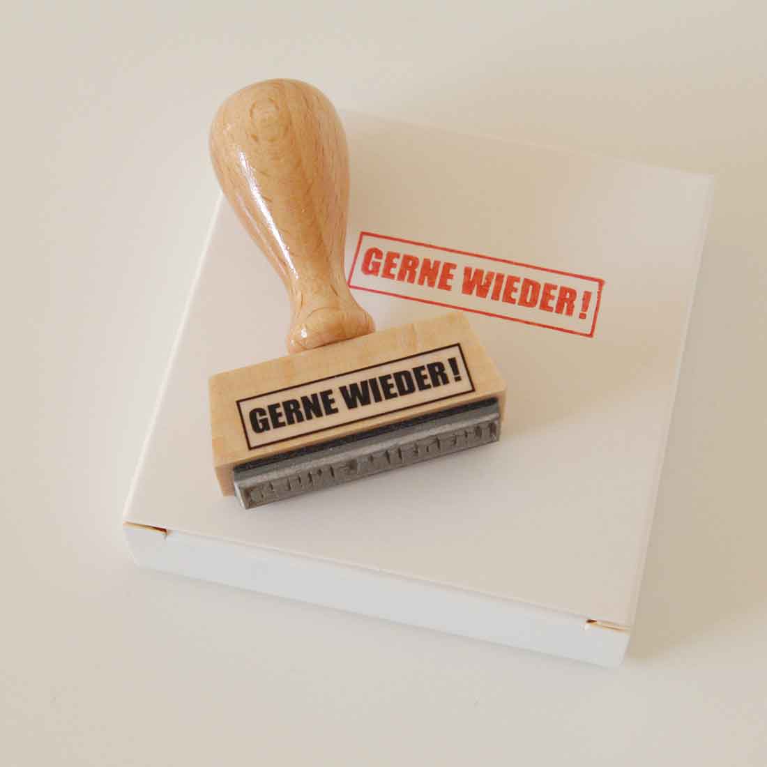 Stempel GERNE WIEDER ! | Sachenshop.de