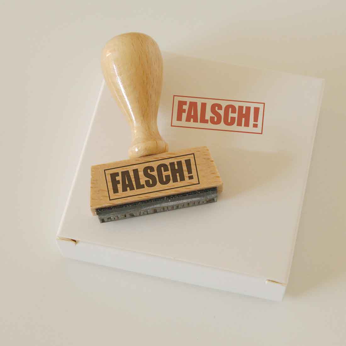 Stempel FALSCH! | Sachenshop.de